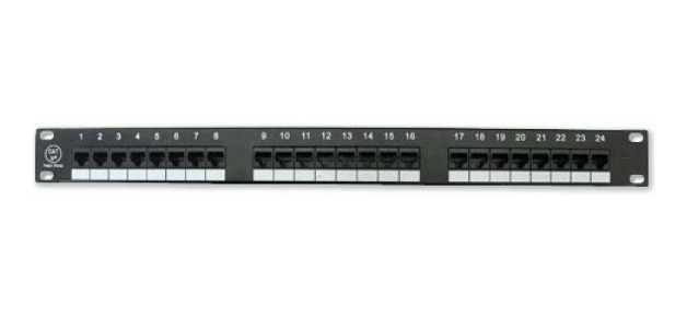 Patchera 12 Patch Panel Rj45 12 Puertos Cat5e Rack Cable Utp – Telec
