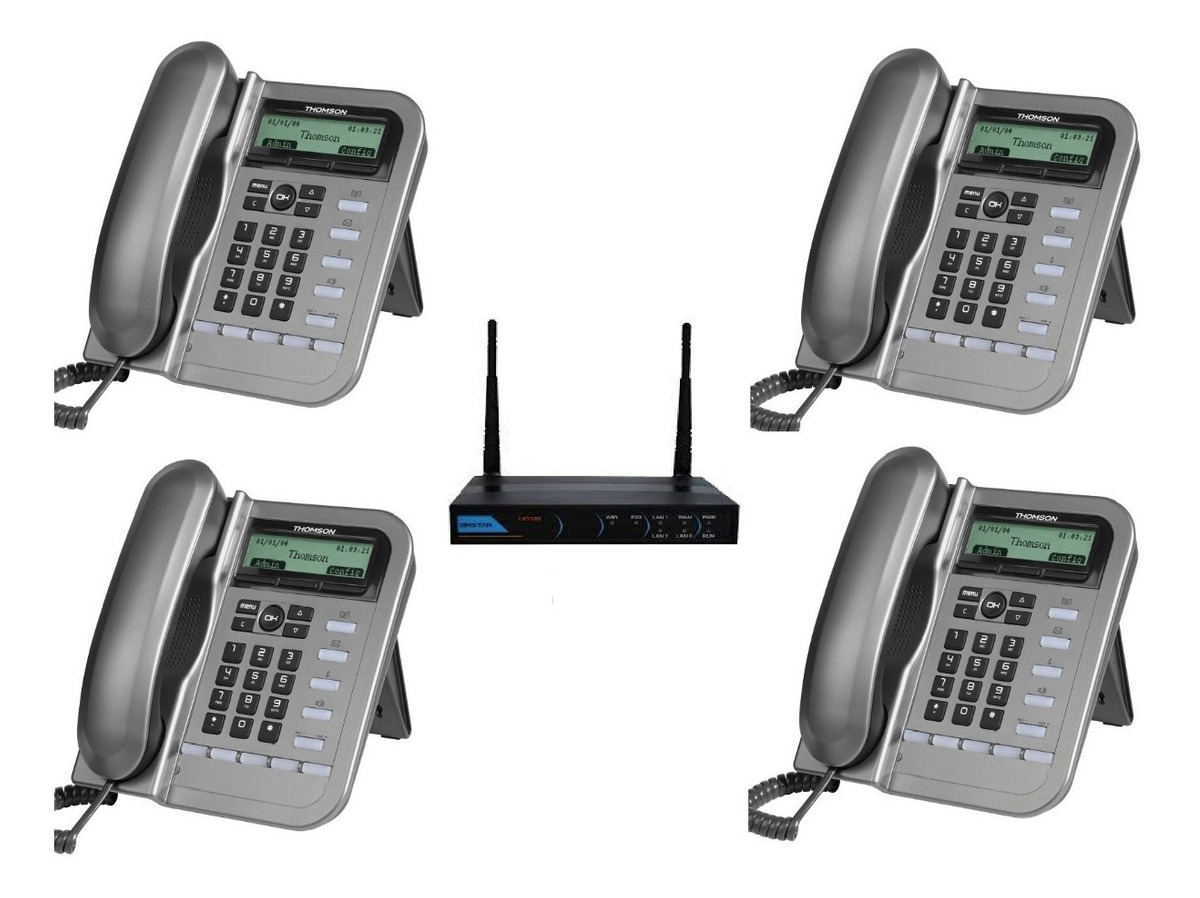 Centras Telefónica Ip Disntar 1 Fxo 1 Fxs + 5 Teléfonos Ip – Telec