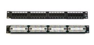 Patchera Patch Panel Rj45 24 Puertos Bocas Jack Cable Red – Telec